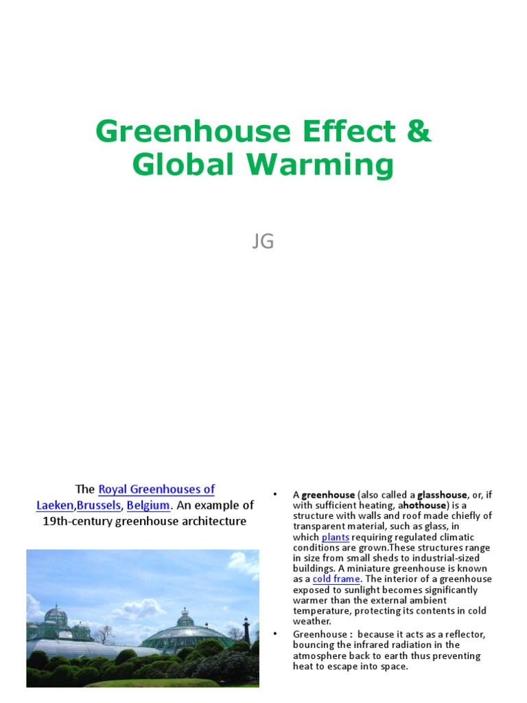 Greenhouse Effect & Global Warming | PDF | Greenhouse Effect ...