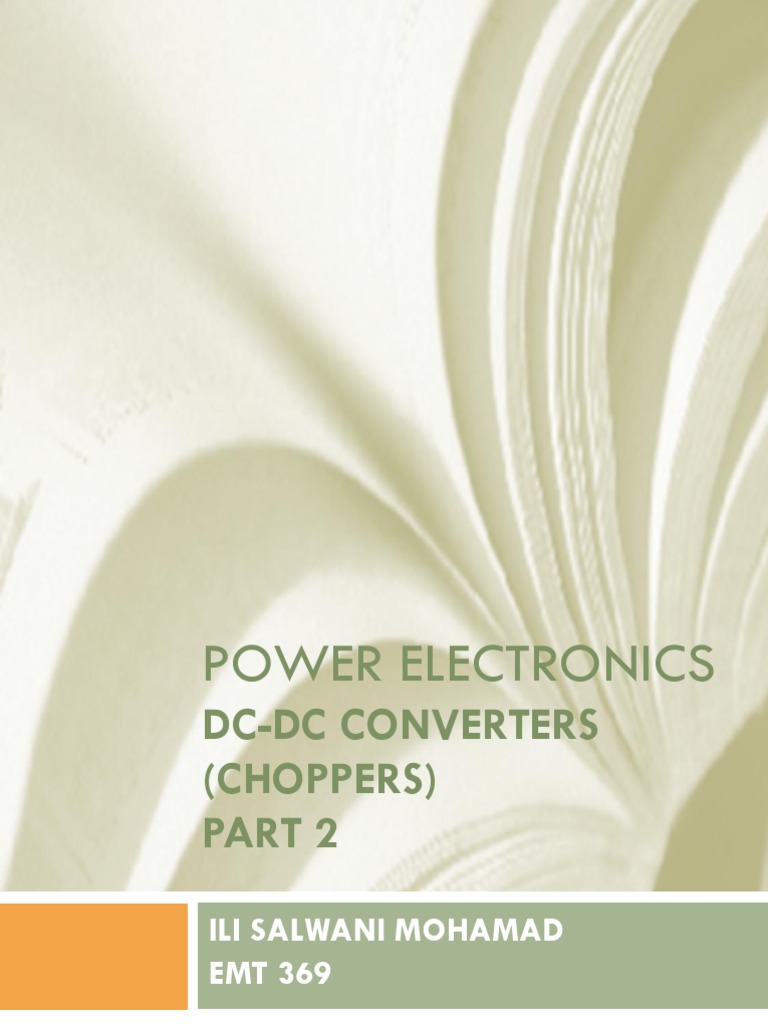 5.DC-DC Converters (Part 2) | PDF | Electrical Components | Quantity