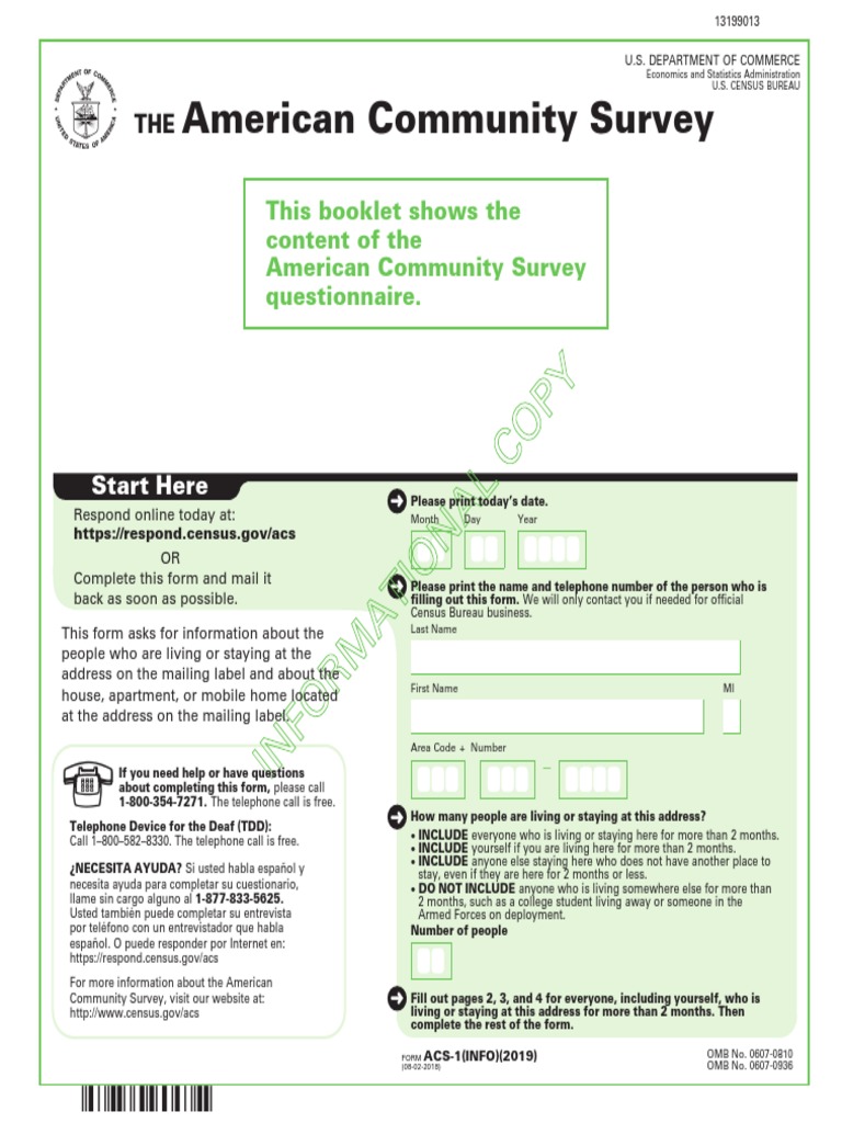 American Community Survey Sample | PDF | Race And Ethnicity In The ...