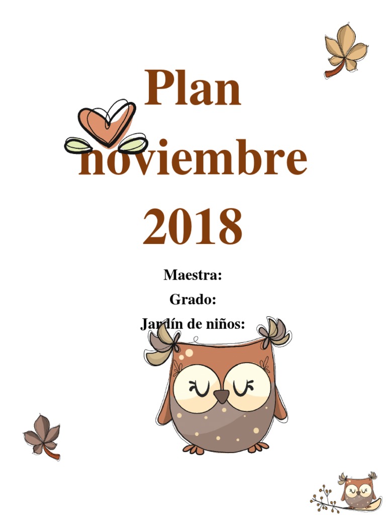 Planeación Noviembre. | PDF | Educación de la primera infancia ...