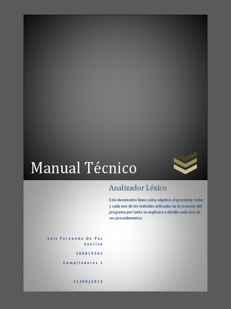 Manual Tecnico | PDF | Compilador | Java (lenguaje de programación)