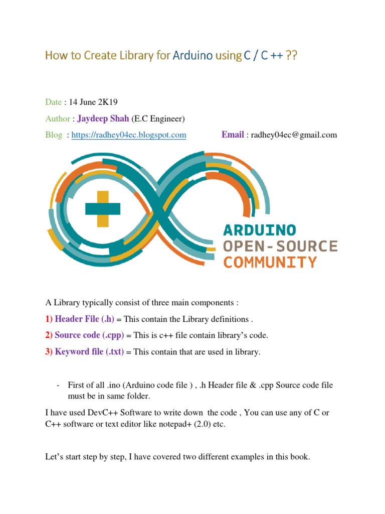Create Library in C | PDF | Arduino | Class (Computer Programming)