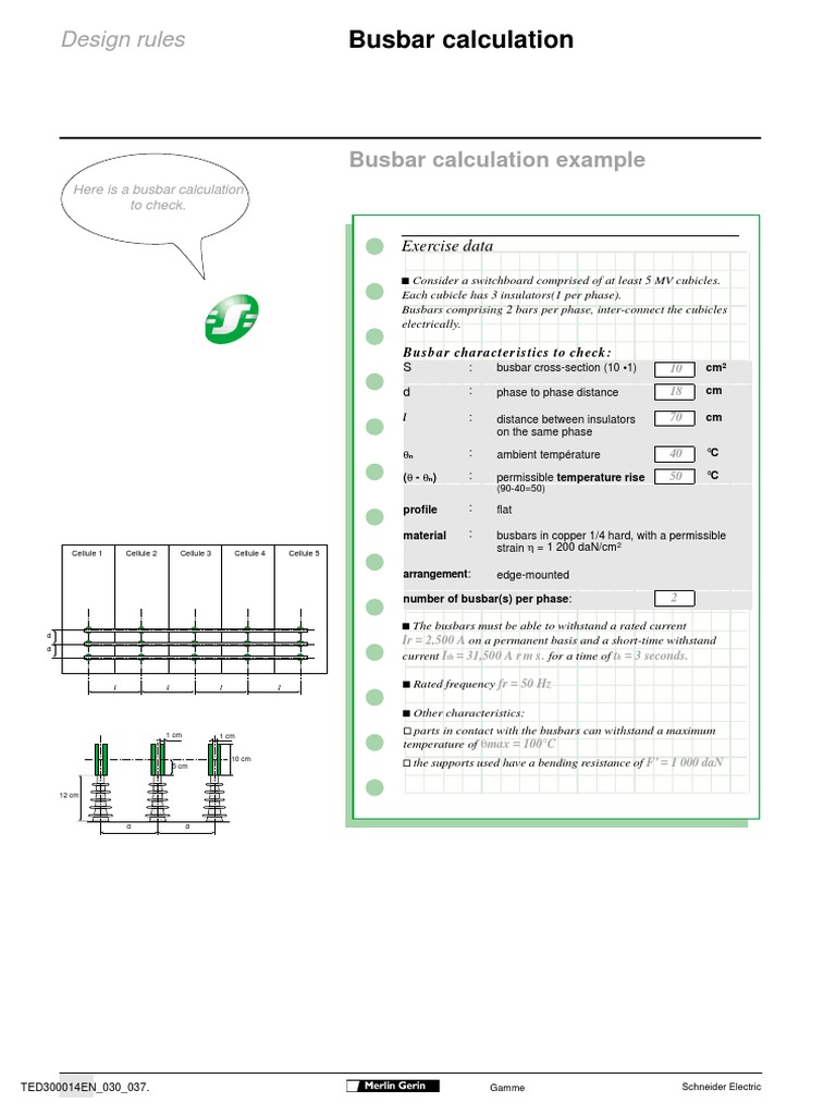 Busbar Calculation: Design Rules | PDF | Electrical Resistivity And ...