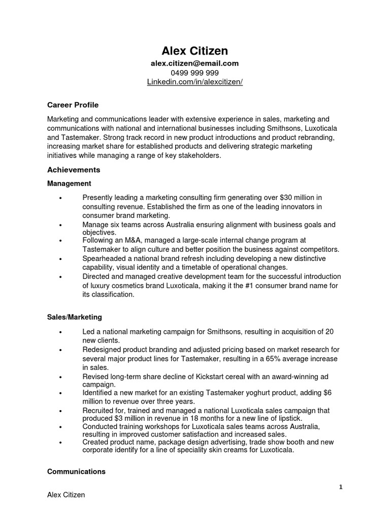 Resume Example Functional | PDF | Public Relations | Brand
