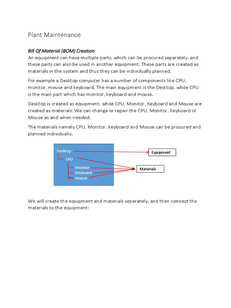 001 Create Explode BOM | PDF | Computer Keyboard | Central Processing Unit