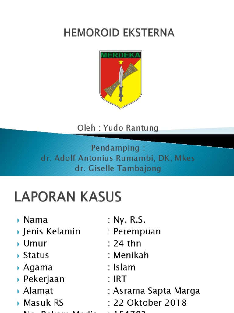 Lapkas Iship Yudo Hemoroid Externa | PDF