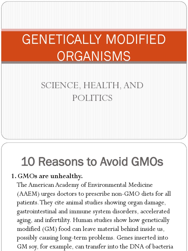 Lesson#3 Genetically Modified Organisms | PDF | Genetic Engineering ...