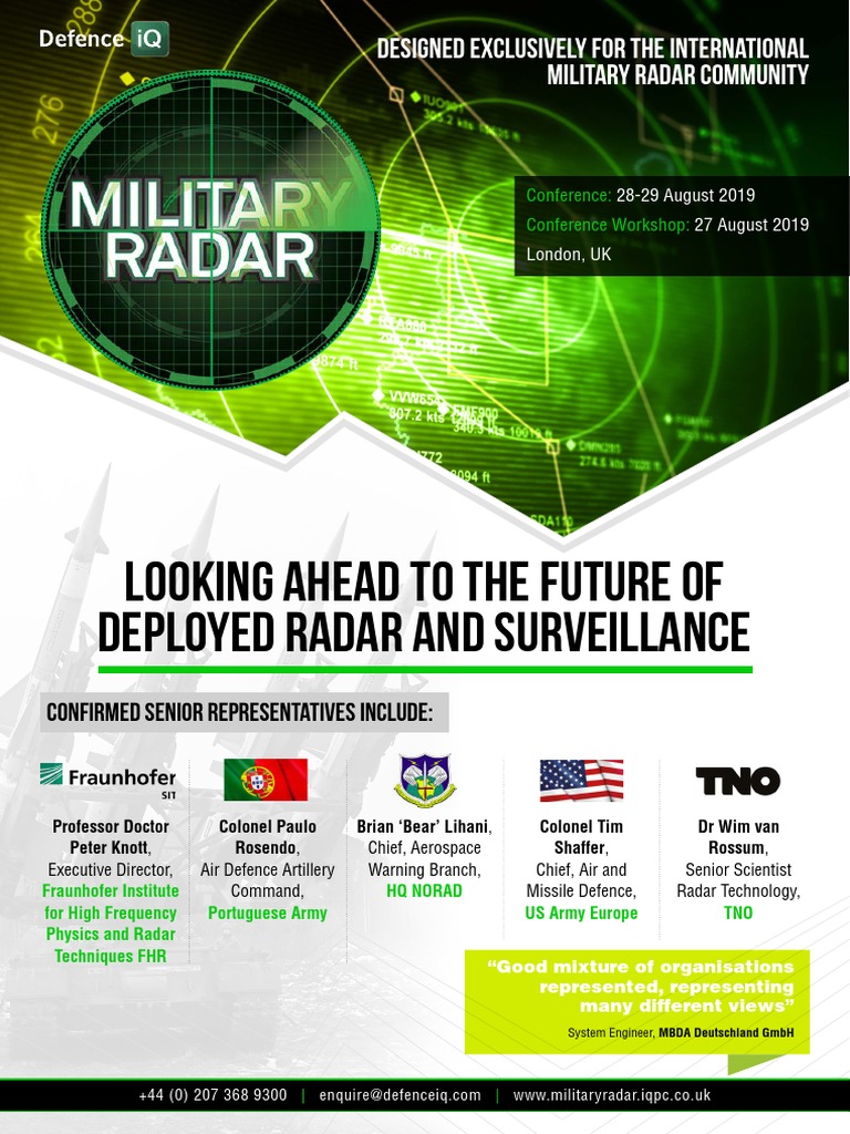 Military Radar Conference 2019 | PDF | Electronic Warfare | Radar