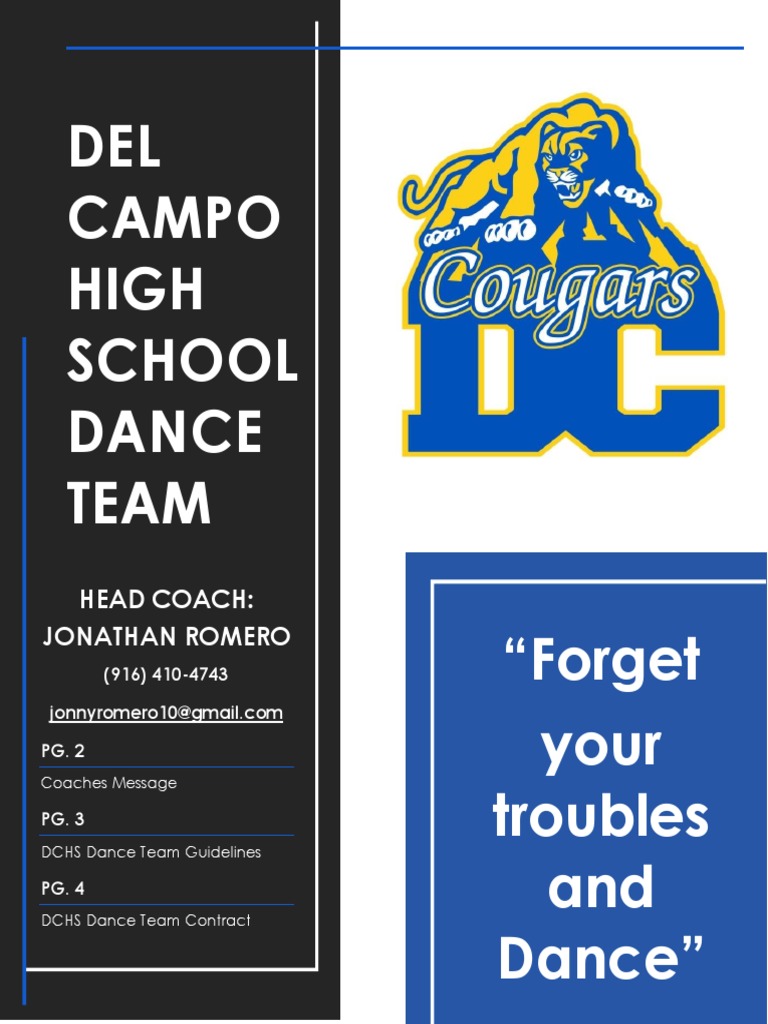 Dchs Dance Team Final Contract | PDF | Dances
