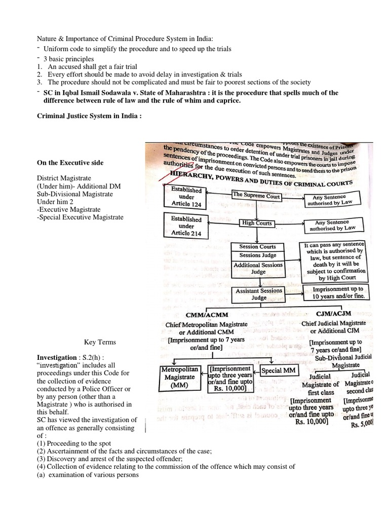 CRPC Notes | PDF | Bail | Arrest