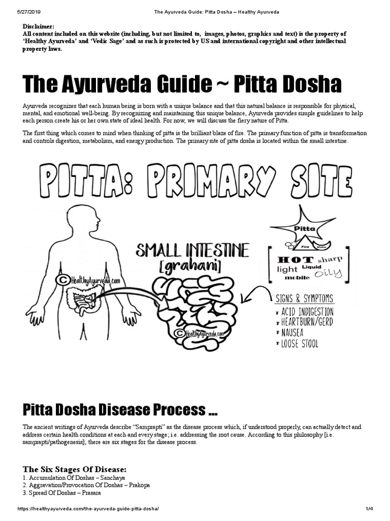 The Ayurveda Guide - Pitta Dosha - Healthy Ayurveda PDF | PDF ...