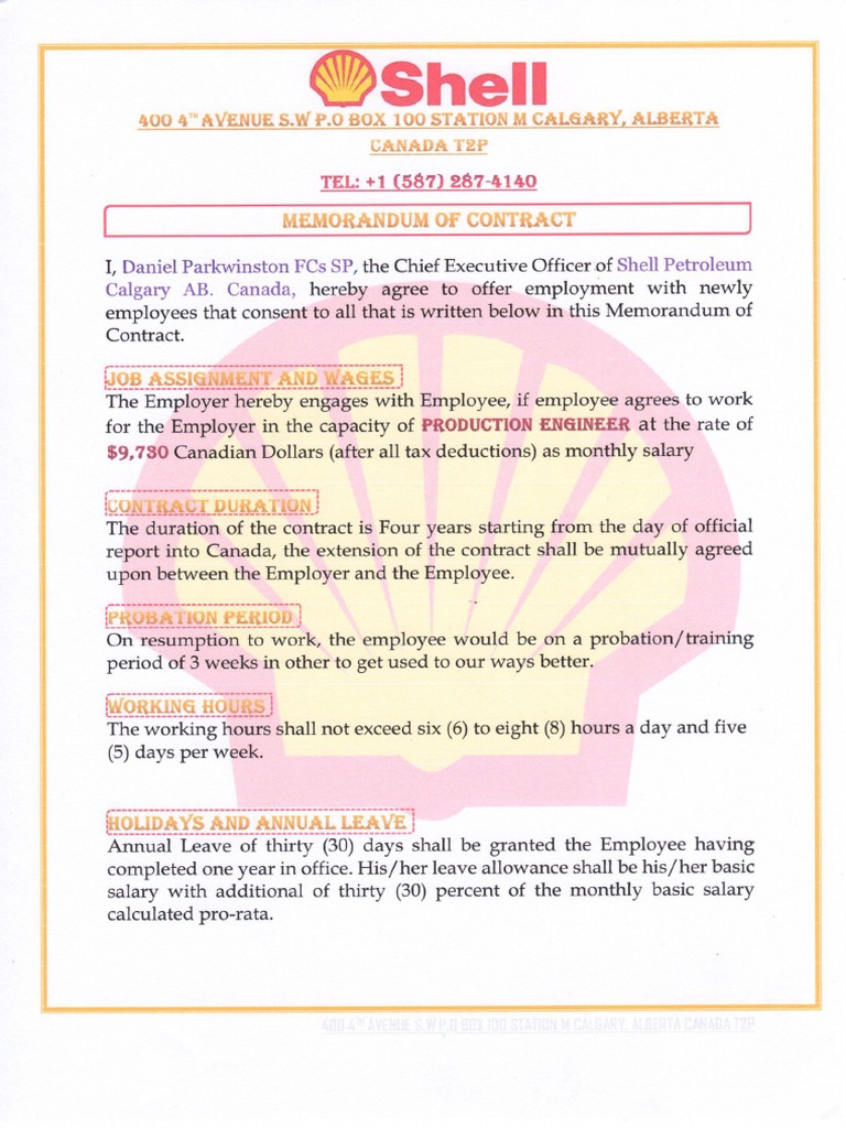 Contract Shell | PDF