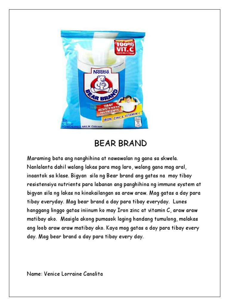 Bear Brand | PDF