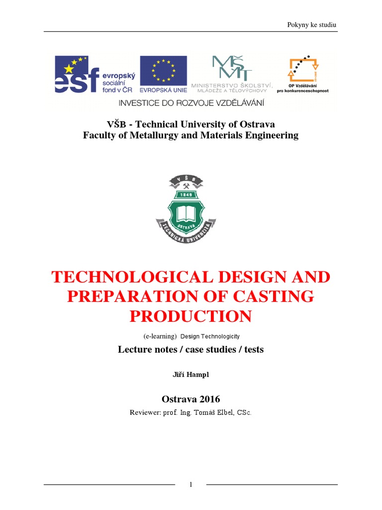 Technological Design and Preparation of Casting Production | PDF ...