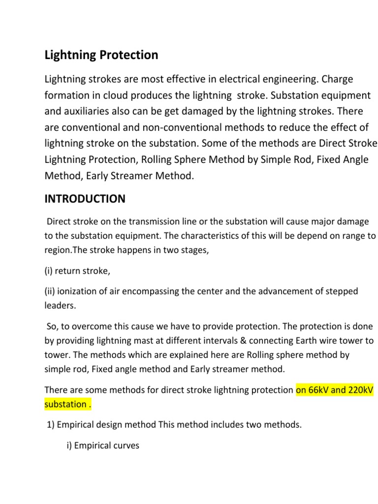 Update Final Report | PDF | Lightning | Electrical Substation