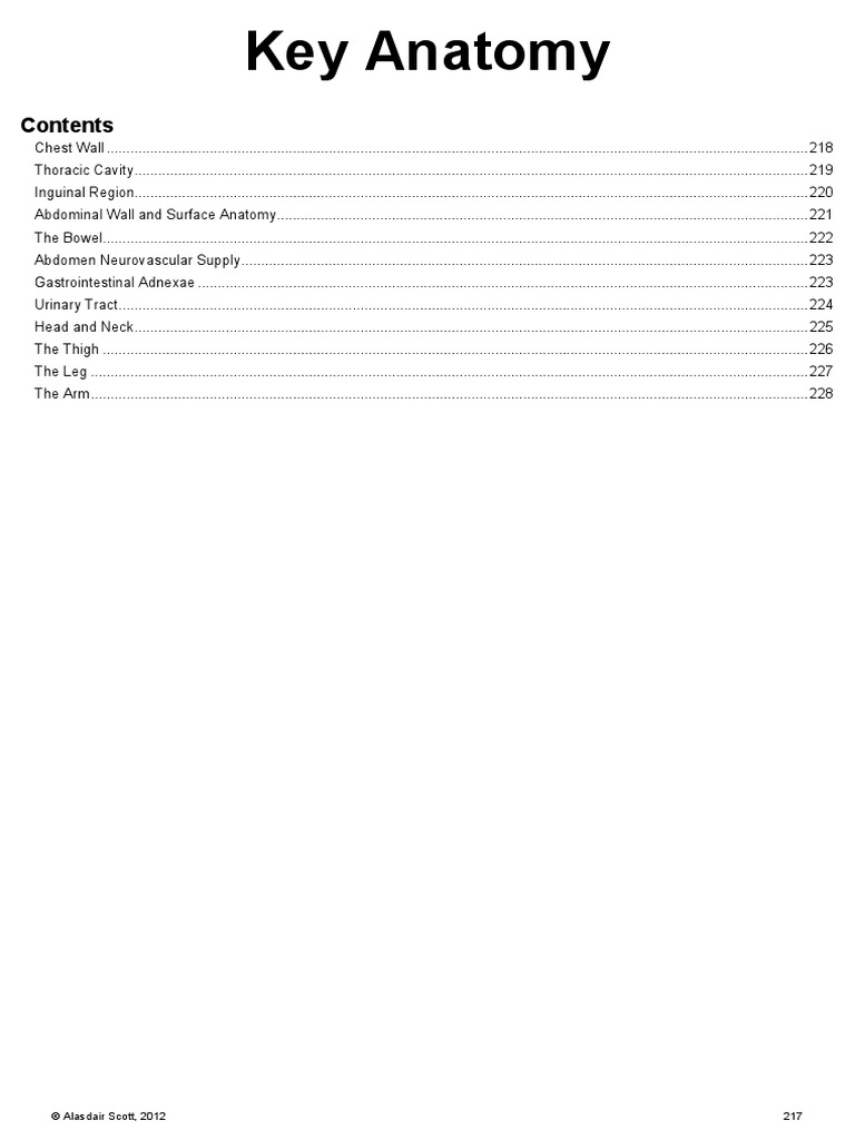Key Anatomy | PDF | Human Leg | Knee