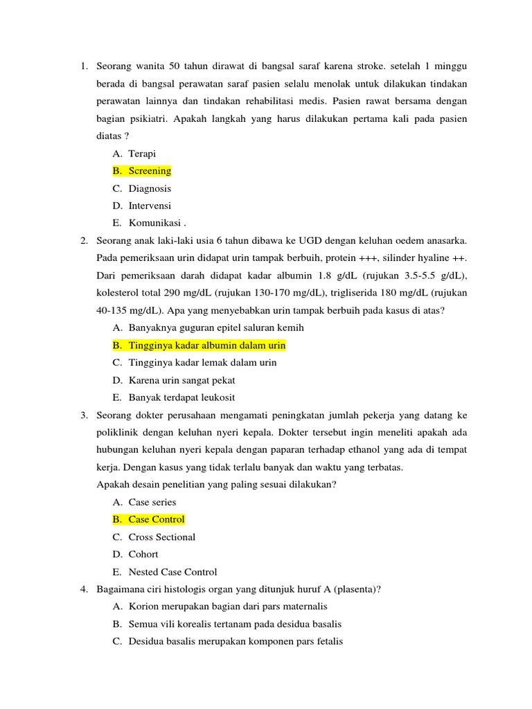 Soal Ujian Komprehensif Maret 2018 | PDF