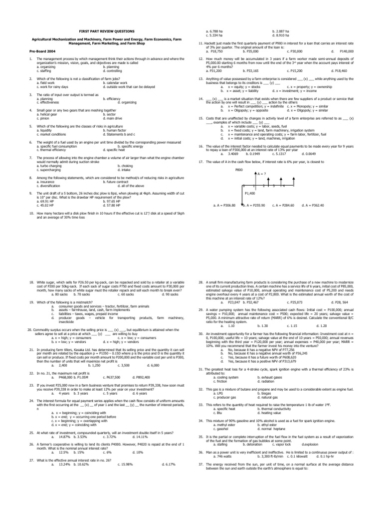 First Part Review Questions | PDF | Engines | Diesel Engine