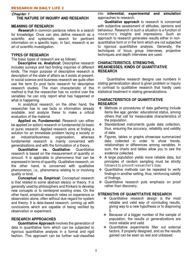 Handouts in Research 2 | PDF | Quantitative Research | Research Design