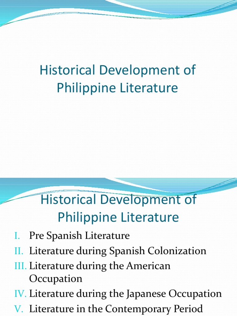 1historical Development of Philippine Literature | PDF | Narrative ...