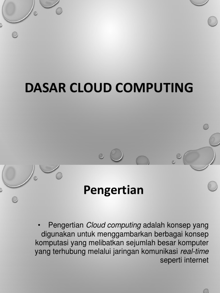 Dasar Cloud Computing | PDF