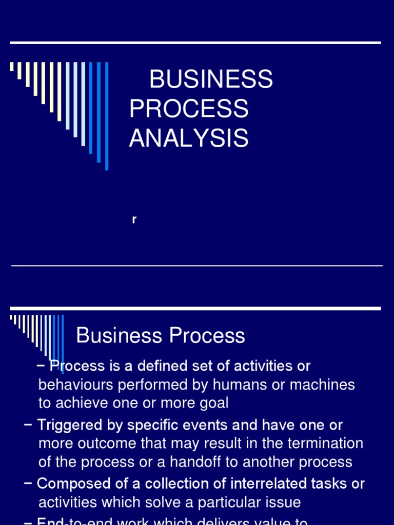 Business Process Analysis | PDF | Workflow | Business Process