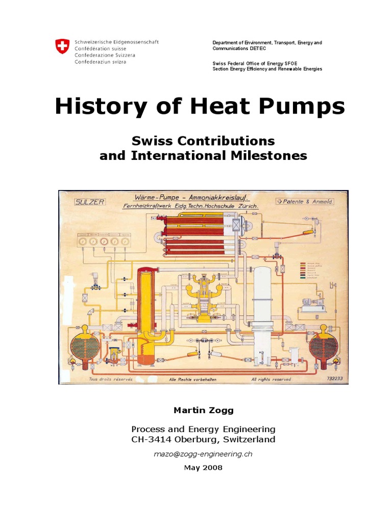Swiss History of Heat Pumps | PDF | Hvac | Entropy