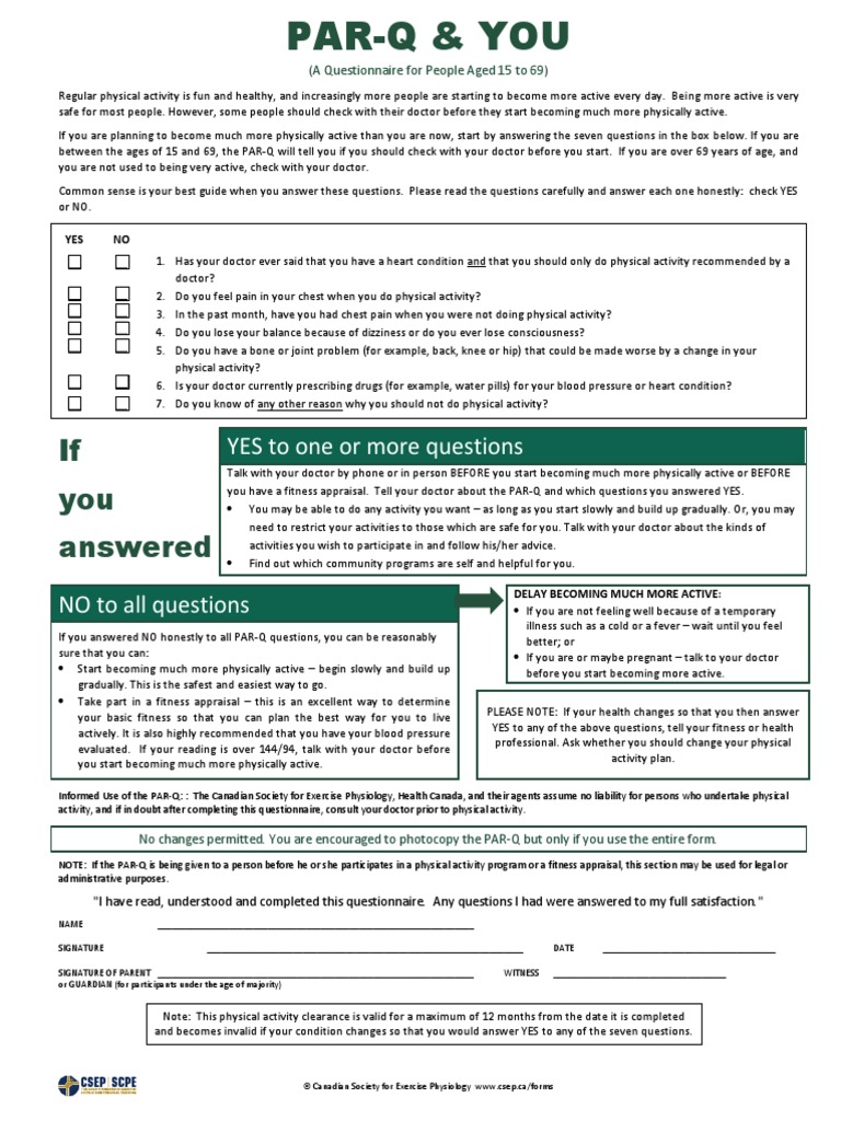Par Q | PDF | Physical Fitness | Psychology
