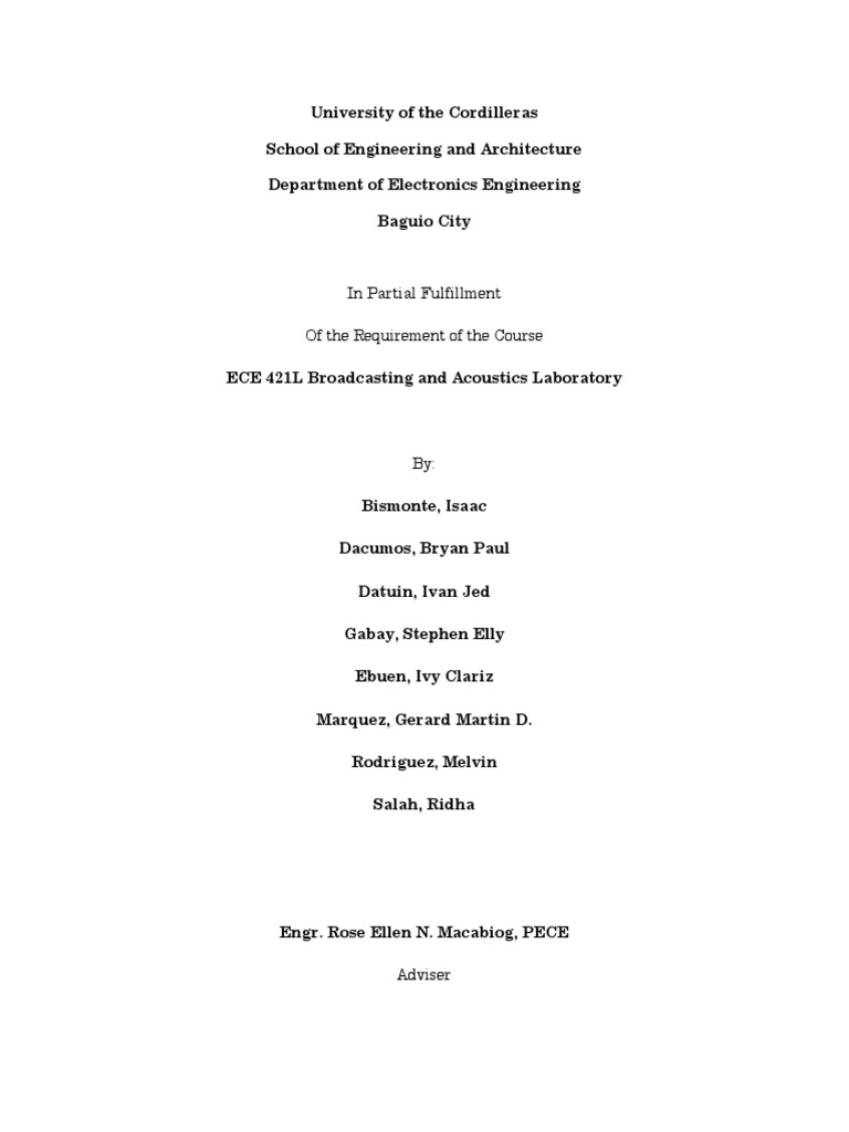 Broadcast Report | PDF | Transmitter | Radio Broadcasting