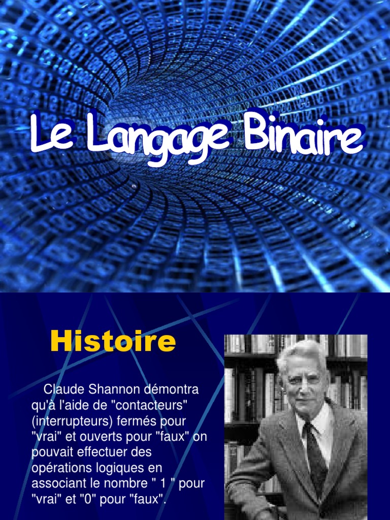 Le Langage Binaire | PDF | Bit | Code (information)
