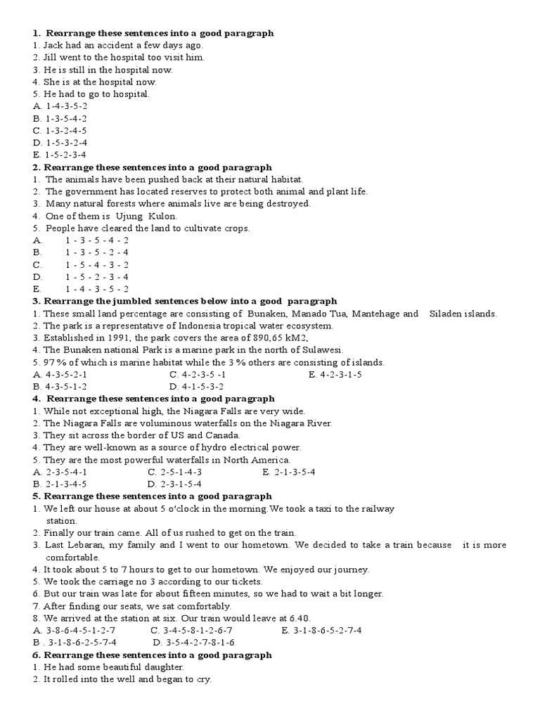 Rearranging Sentences into Coherent Paragraphs | PDF | Nature