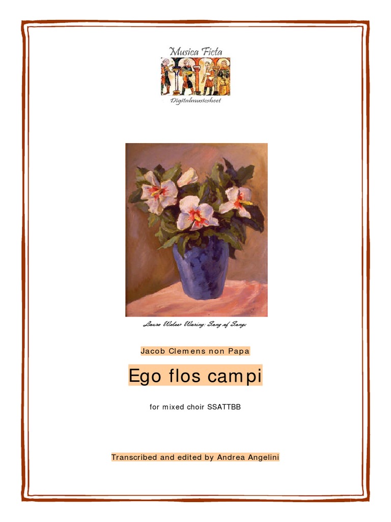 Clemens - Ego Flos Campi | PDF | Musicology | Musical Compositions