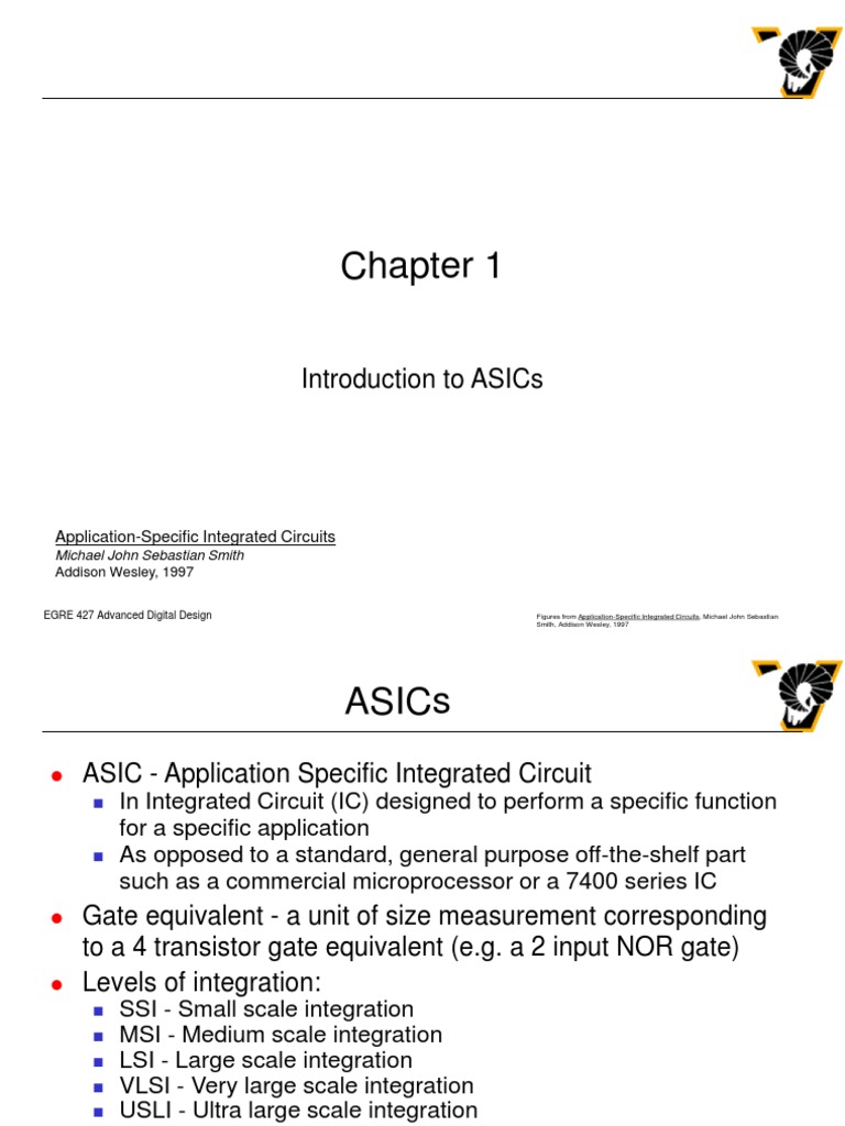 Introduction To ASICs | PDF | Integrated Circuit | Logic Gate