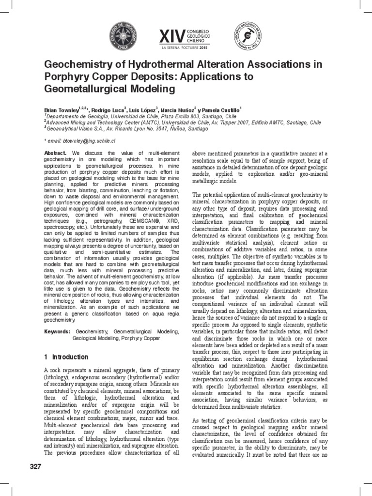 Copper Mapping | PDF | Geochemistry | Statistics