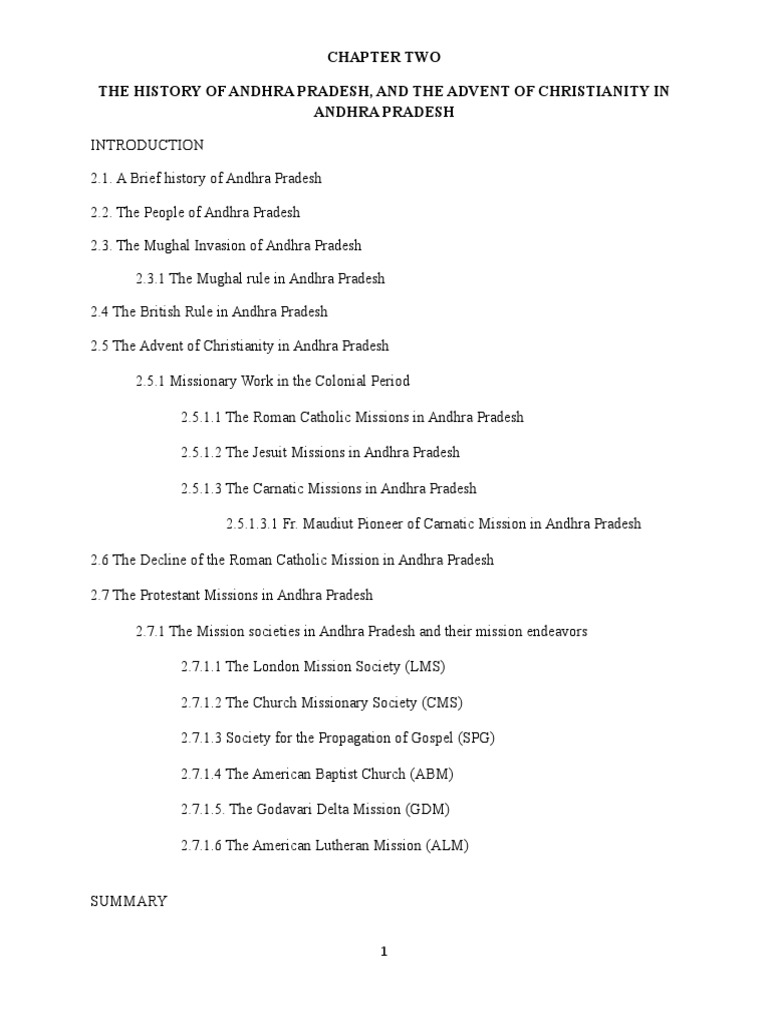 History of Andhra Christians | PDF | Religion And Belief