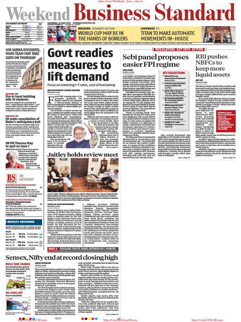 Business Standard | PDF | Reserve Bank Of India | Foreign Direct Investment