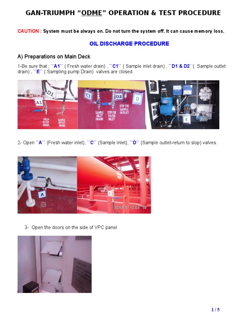 ODME Operation Instr | PDF | Valve | Manufactured Goods