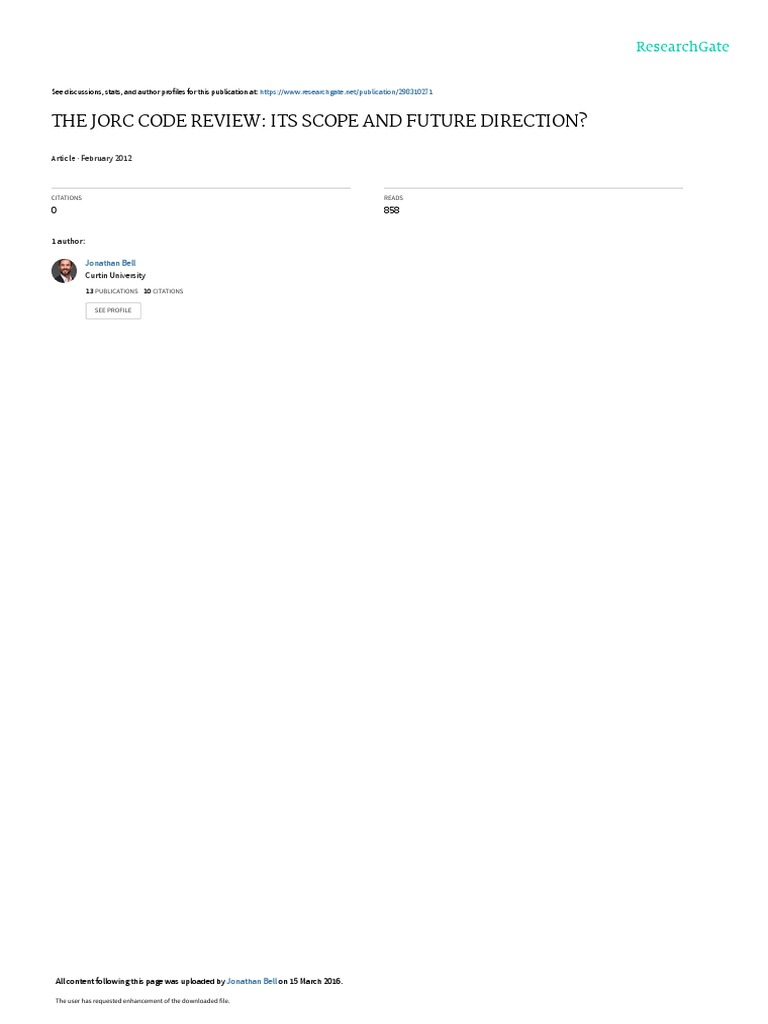 JORC Code Review: Future Insights | PDF | Mining | Economies
