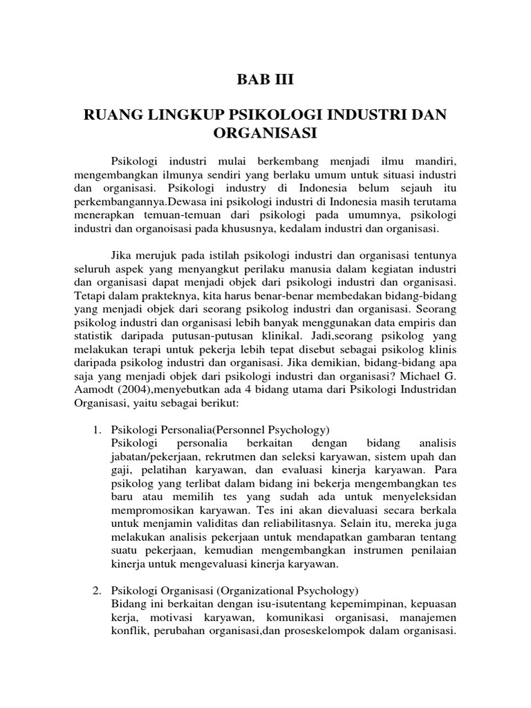 Bab Iii Ruang Lingkup Pi | PDF