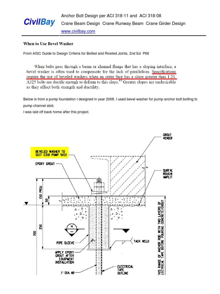 Civil: When To Use Bevel Washer | PDF | Structural Engineering | Civil ...