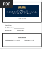 WPLN Numeracy Test Sample Questions | PDF | Public Transport