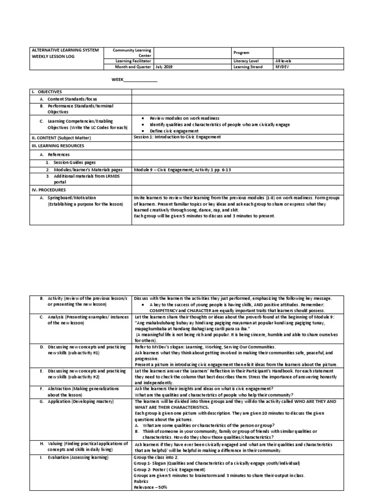 Mydev Mod 9 Session 1 Activity 1 | PDF | Learning | Cognitive Science