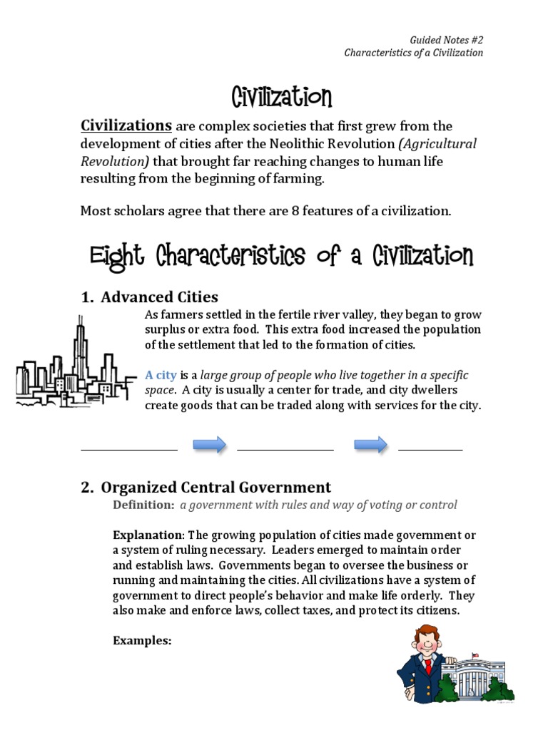 Eight Features of Civilization | PDF | Civilization | Society