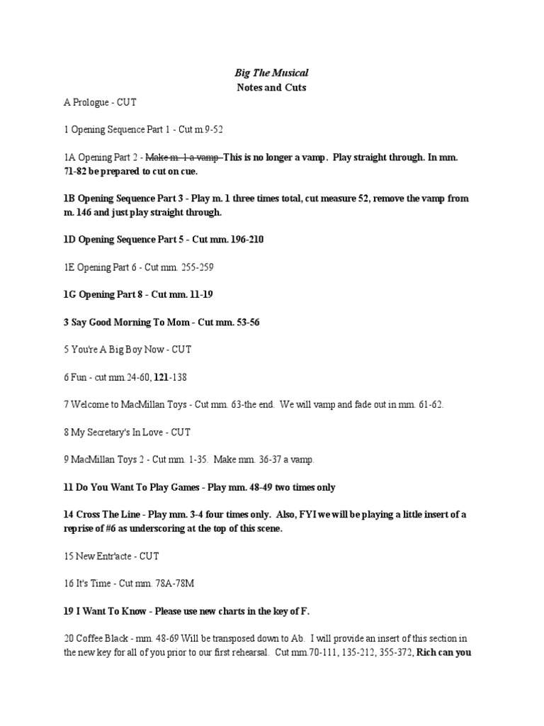 BIG Music Notes | PDF