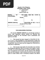 PLEA BARGAIN Sample | PDF | Plea | Plea Bargain