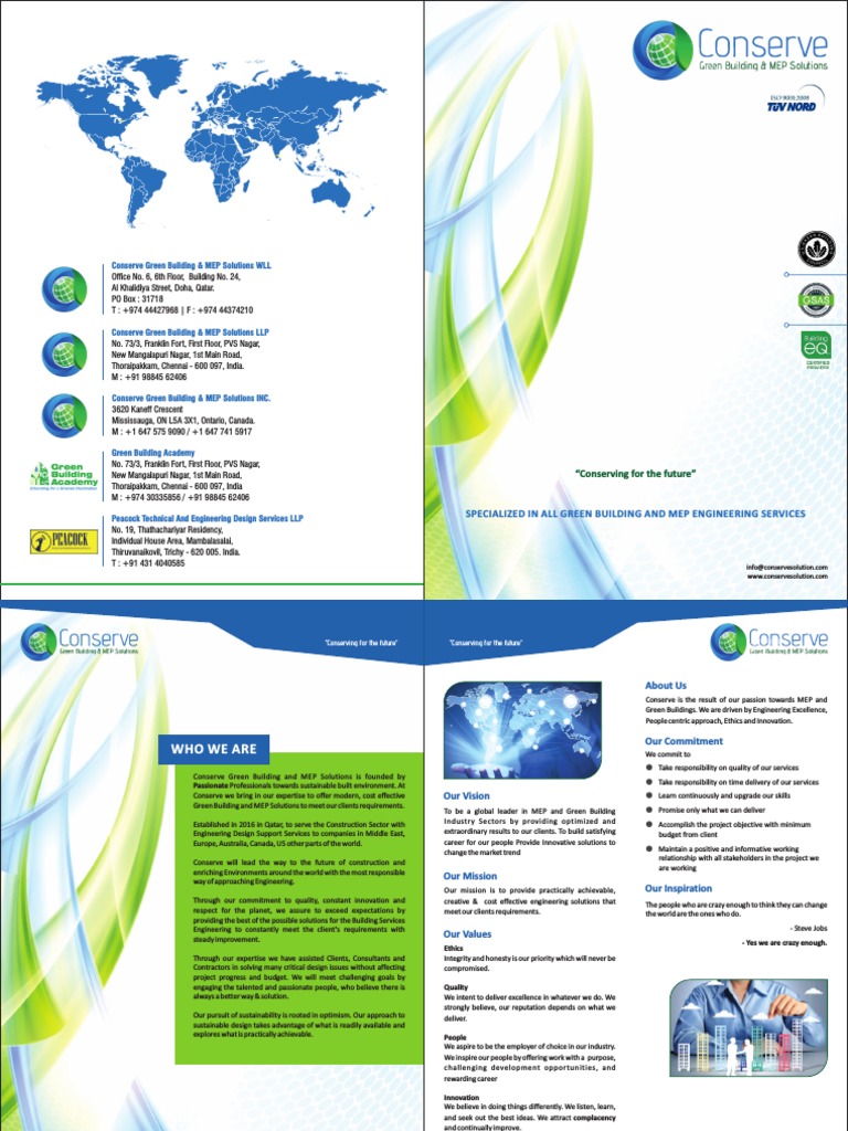 Conserve Green Building And Mep Solutions Wll Pdf Building