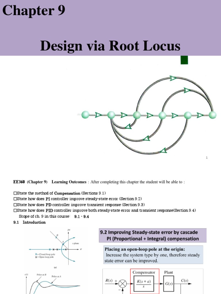Root Locus Chapter Design Compensation Controllers | PDF | Control Theory | Applied Mathematics