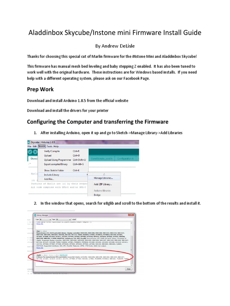 Aladdinbox Skycube/Instone Mini Firmware Install Guide: Prep Work | PDF