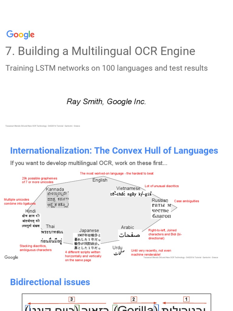 Building A Multi-Lingual OCR Engine | PDF | Optical Character ...