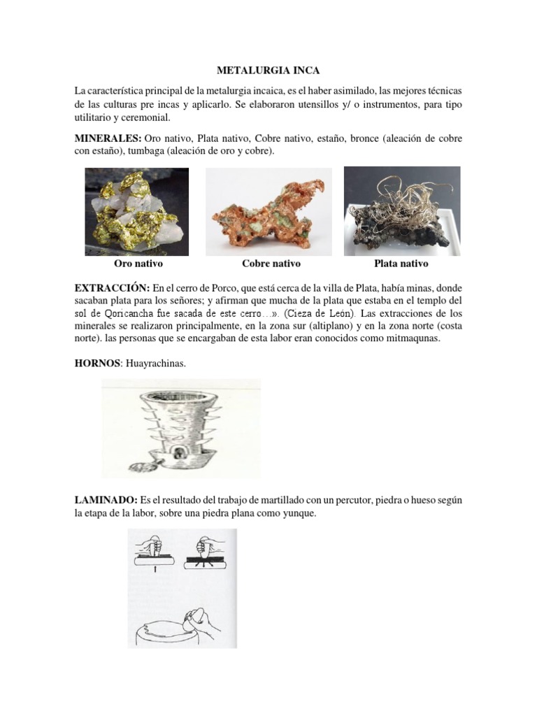 Metalurgia Inca | PDF | Bronce | Metalurgia